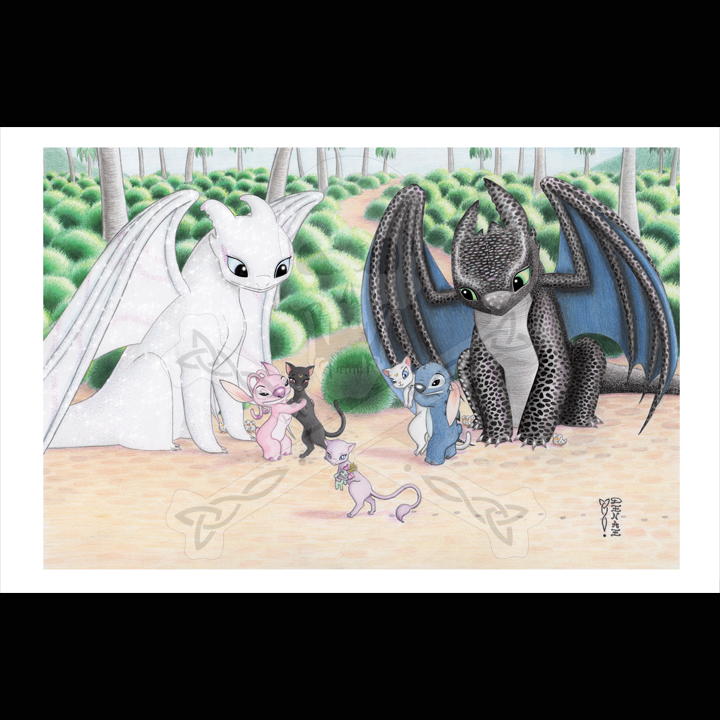 how to draw the light fury